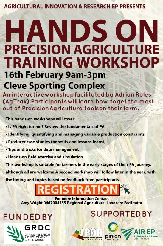 Hands on precision agriculture training workshop | AIR EP