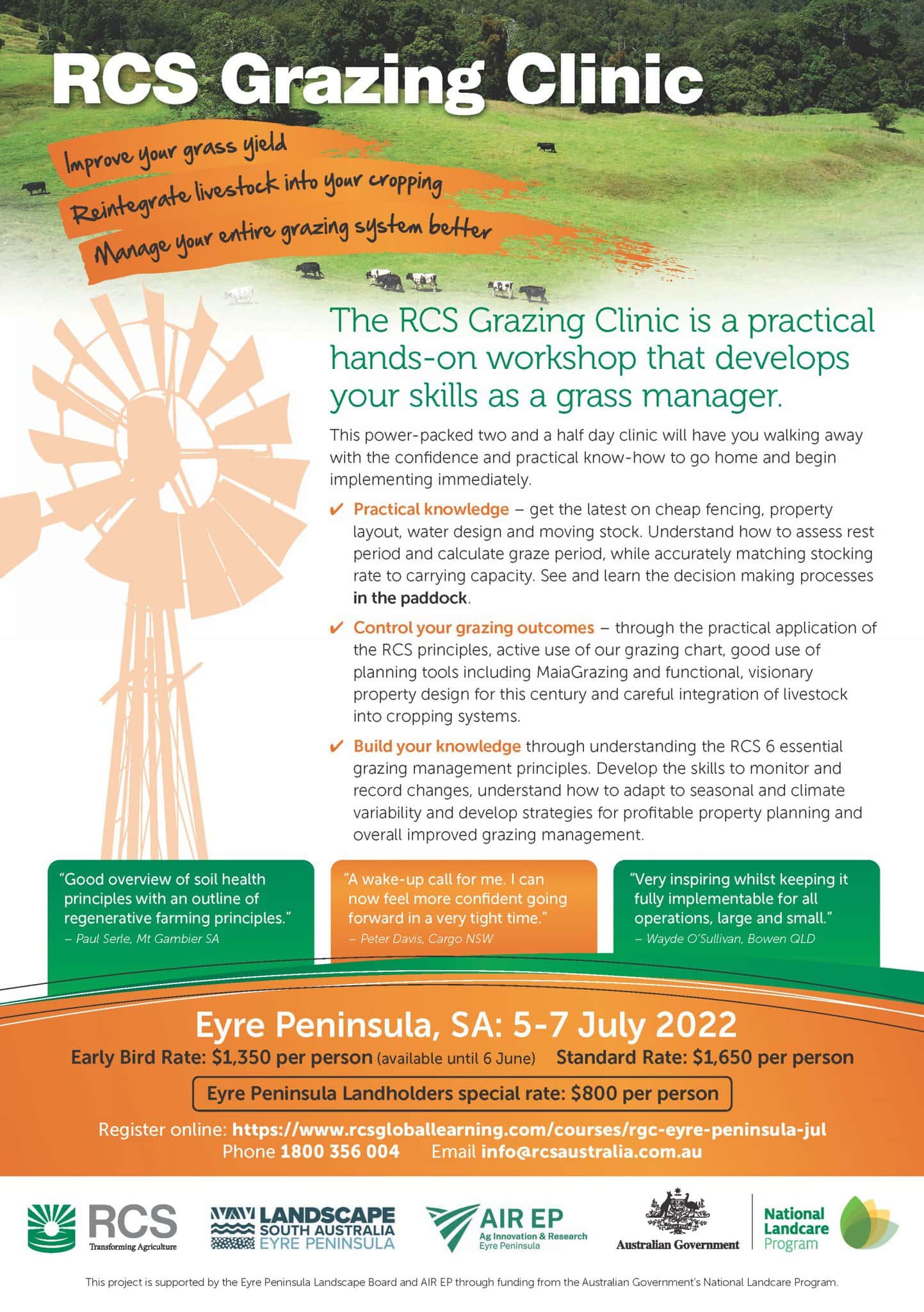RCS Grazing Clinic Eyre Peninsula | AIR EP