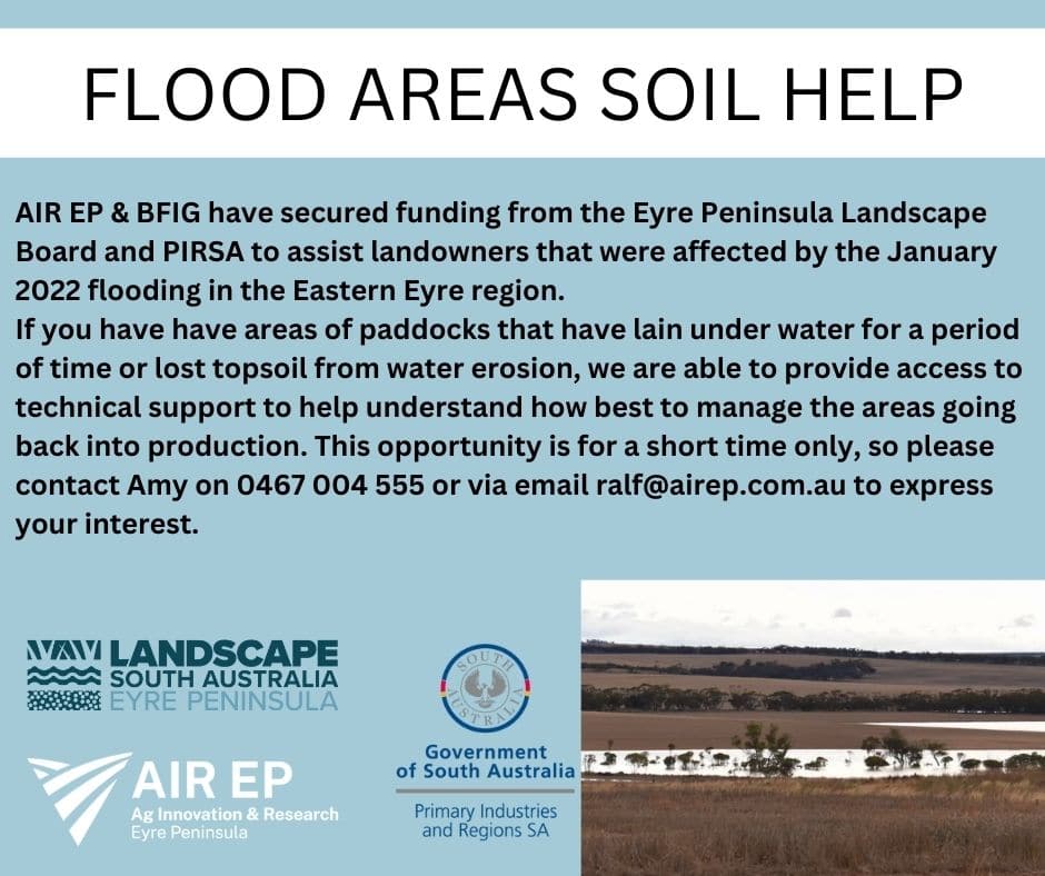 Soil testing assistance for EP flood affected areas | AIR EP