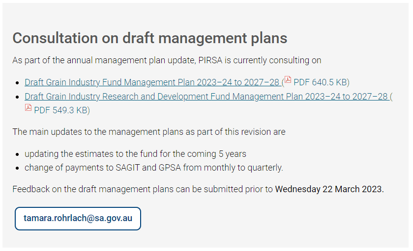 Consultation on draft management plans | AIR EP