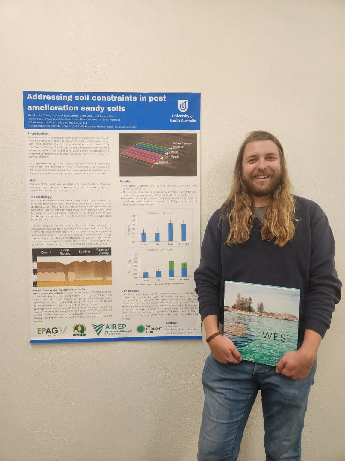 2024 Intern Alex Busch wins Sandy Soils award | AIR EP